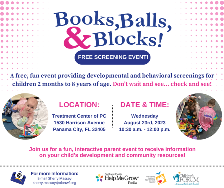 Books, Balls, & Blocks! - Early Learning Coalition of Northwest Florida